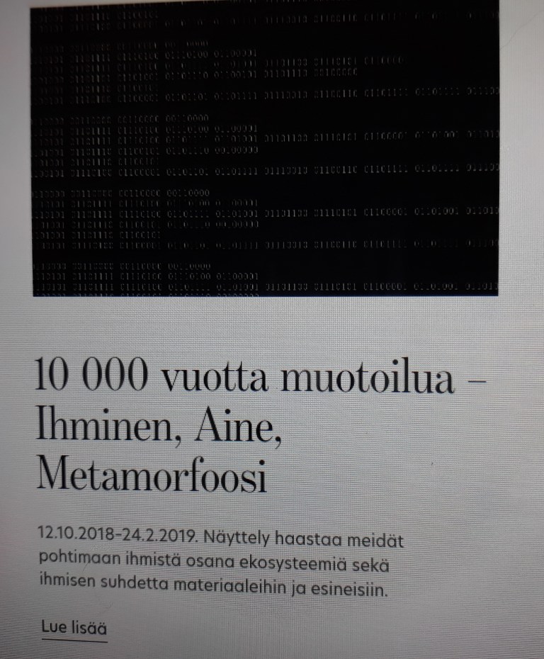 KULTTUURI. TAIDE, HISTORIA. Suomen KANSALLISMUSEO, HELSINKI. 1/2 ...