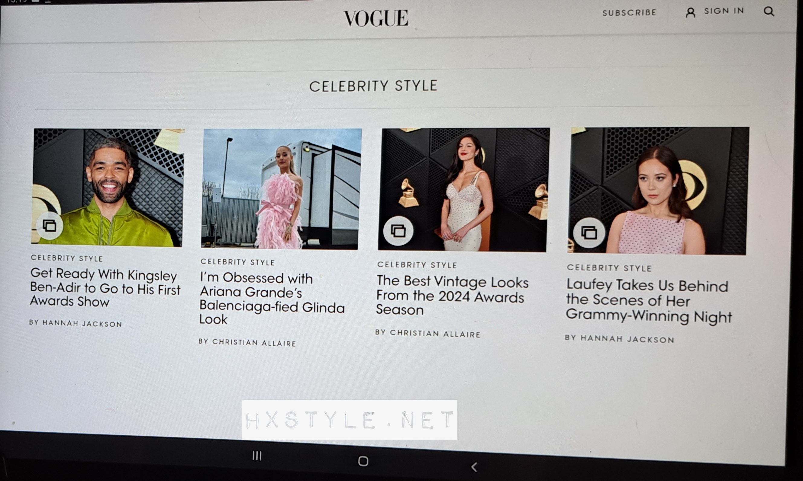 VOGUE NEWS&TRENDS. USA, New York. MUSIC GRAMMY AWARDS 2024 RED CARPET ...