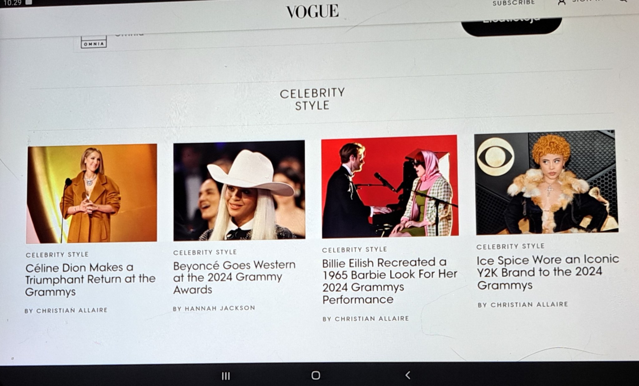 VOGUE NEWS&TRENDS. USA, New York. MUSIC GRAMMY AWARDS 2024 RED CARPET ...