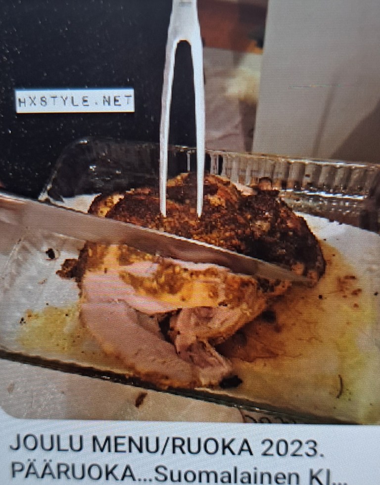 JOULU MENU/RUOKA 2024. 2/2 Pääruoka Suomalainen SISÄFILEPAISTI, Aura ...
