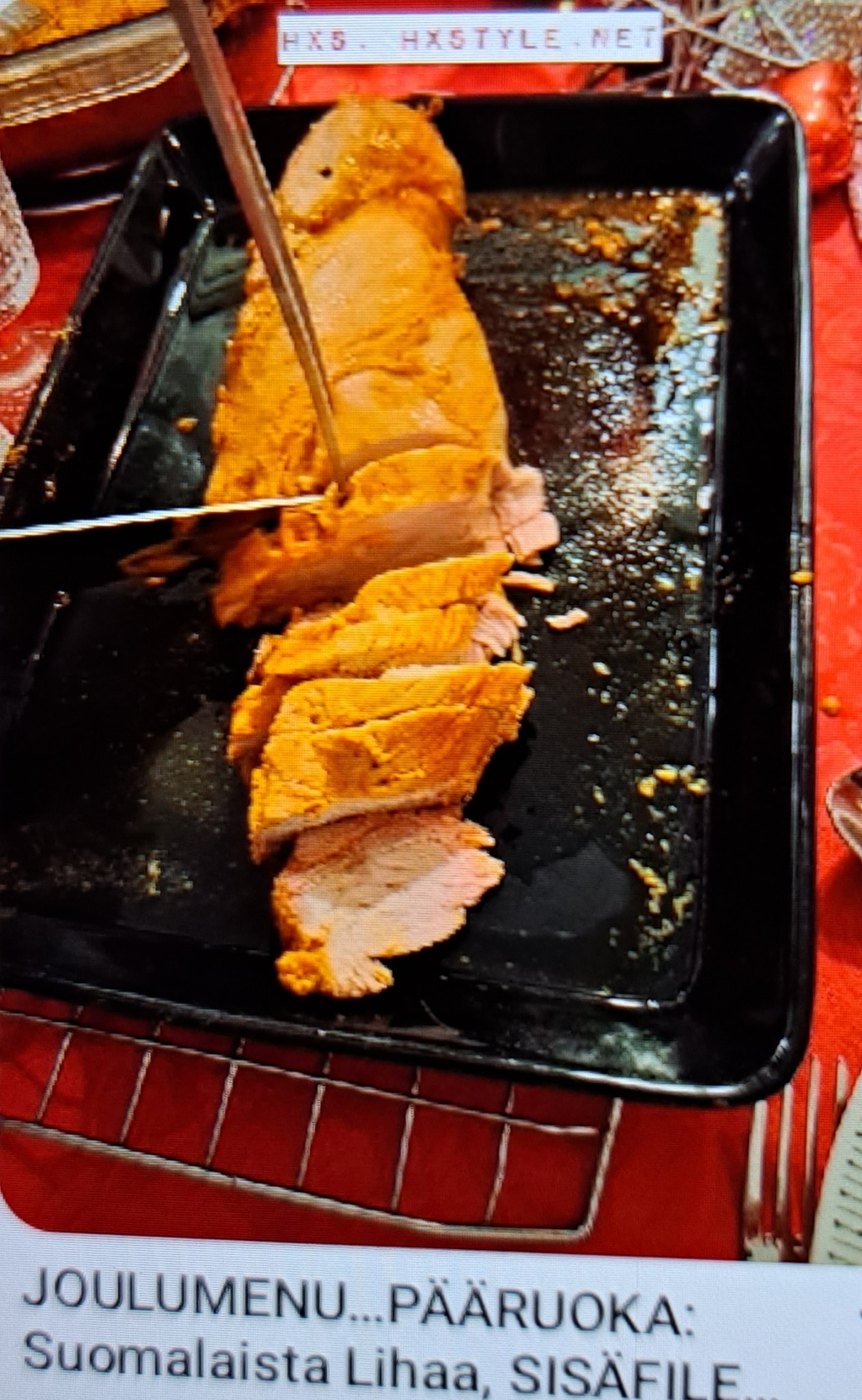 JOULU MENU/RUOKA 2024. 2/2 Pääruoka Suomalainen SISÄFILEPAISTI, Aura ...