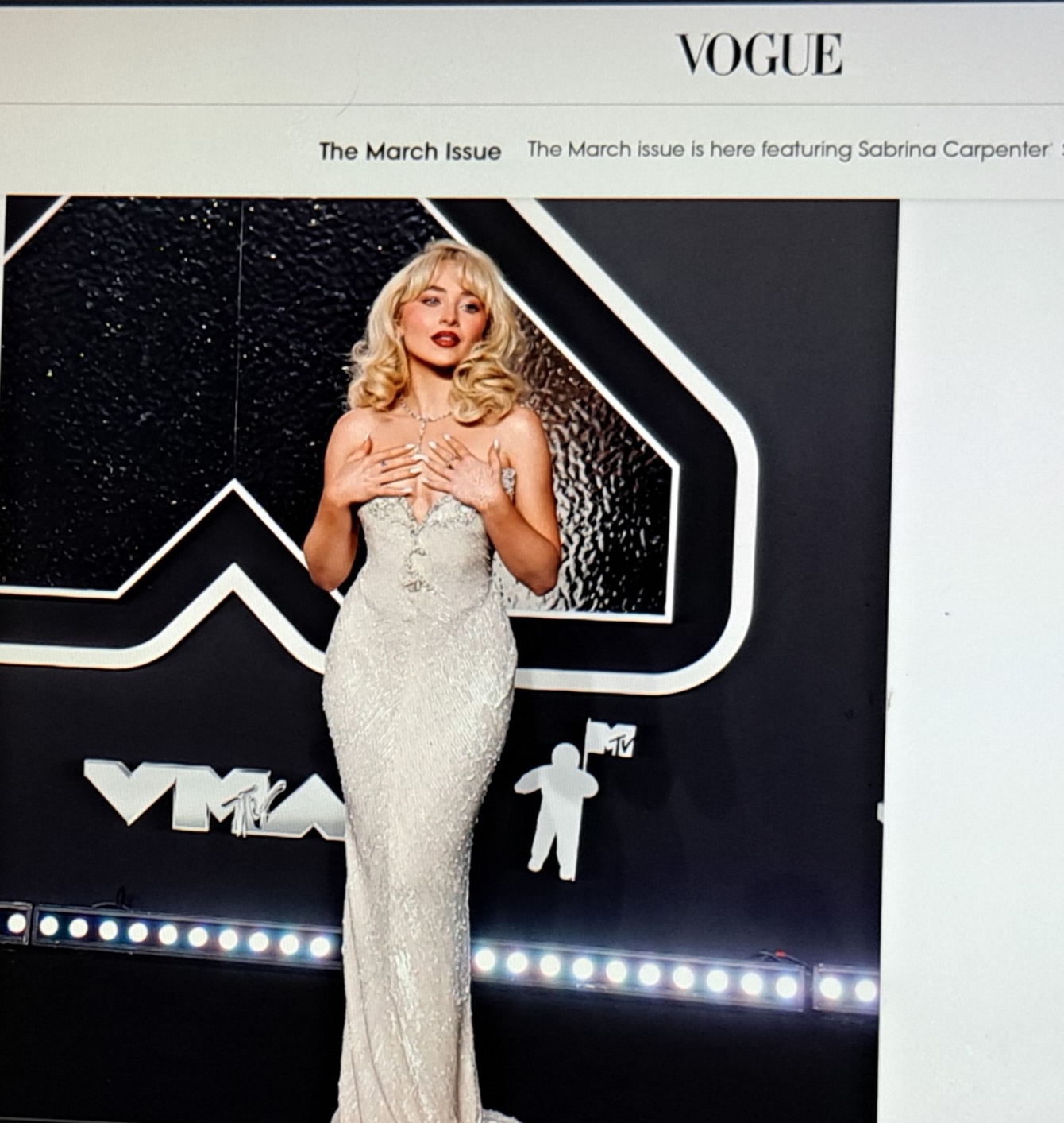 VOGUE NEWS&TRENDS. USA, New York. NEW March 2025 Cover SABRINA CARPENTER …FASHION. BEAUTY. World ...