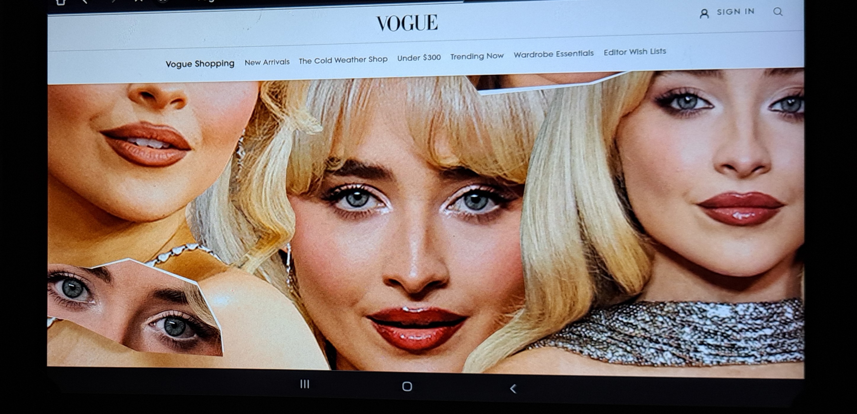 VOGUE NEWS&TRENDS. USA, New York. NEW March 2025 Cover SABRINA CARPENTER …FASHION. BEAUTY. World ...