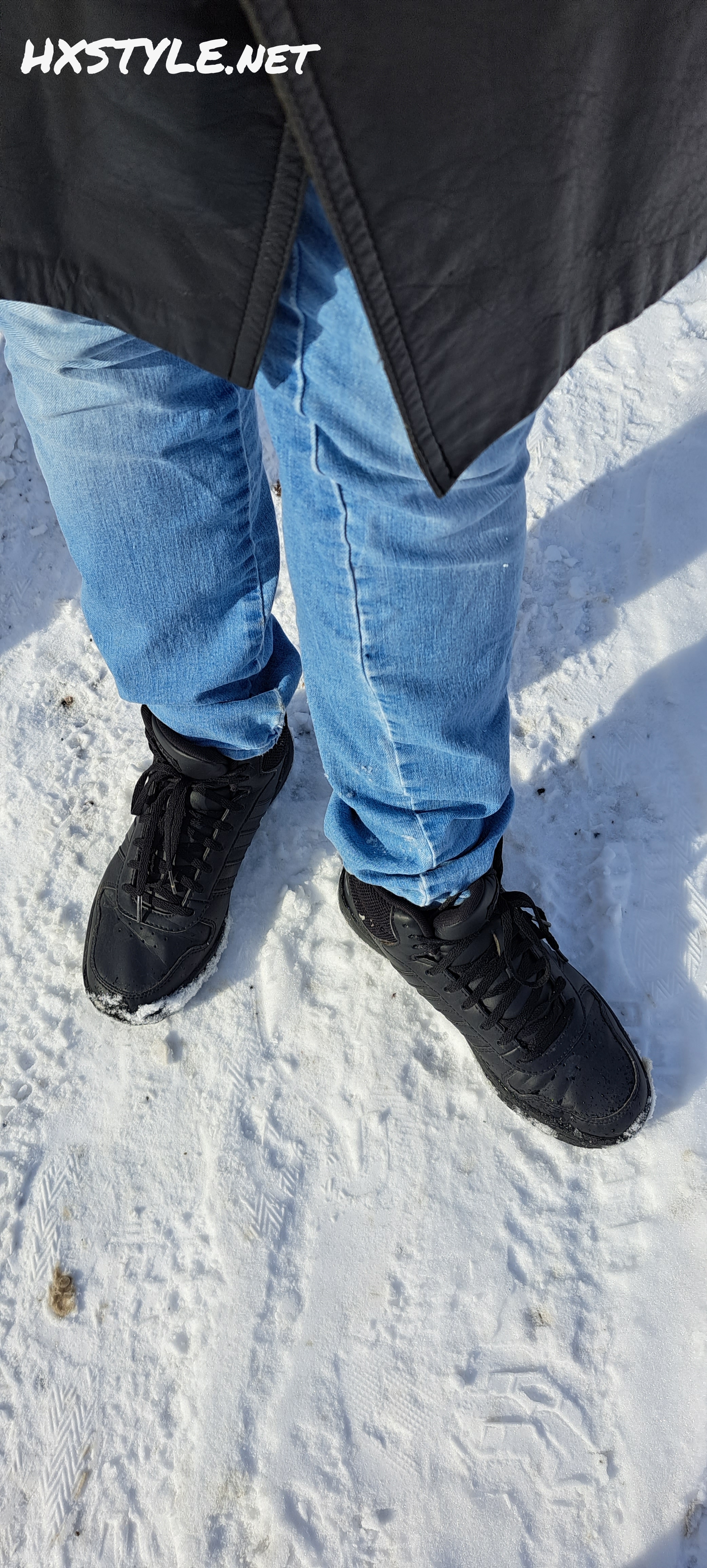 SPRING COMING…FASHION LOOK: Leather Coat, 3/4 , HOODIE&JEANS and ADIDAS ...