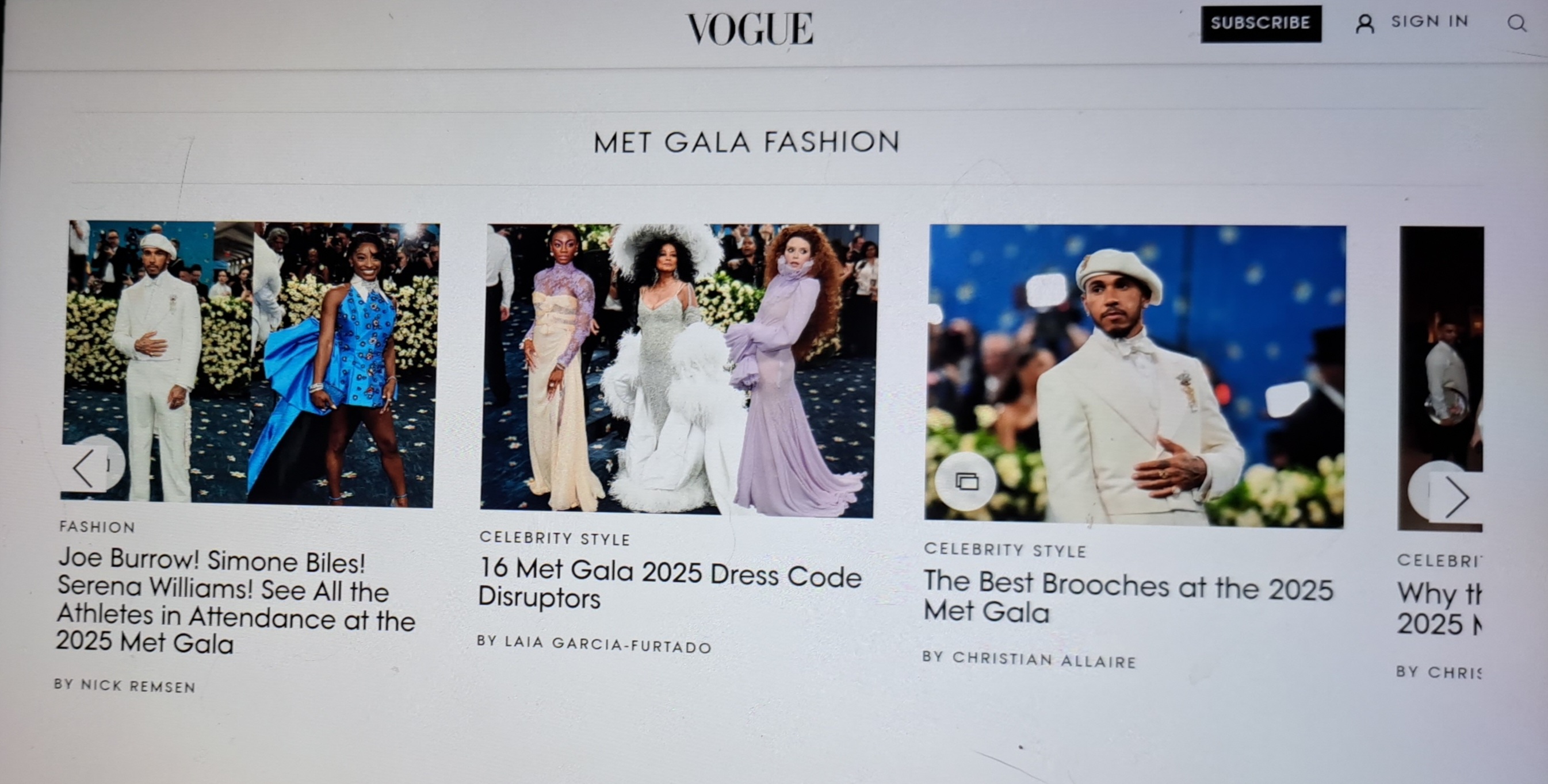 VOGUE NEWS&TRENDS. New York. MET GALA 2025, New Photographys. CELEBRATE ...