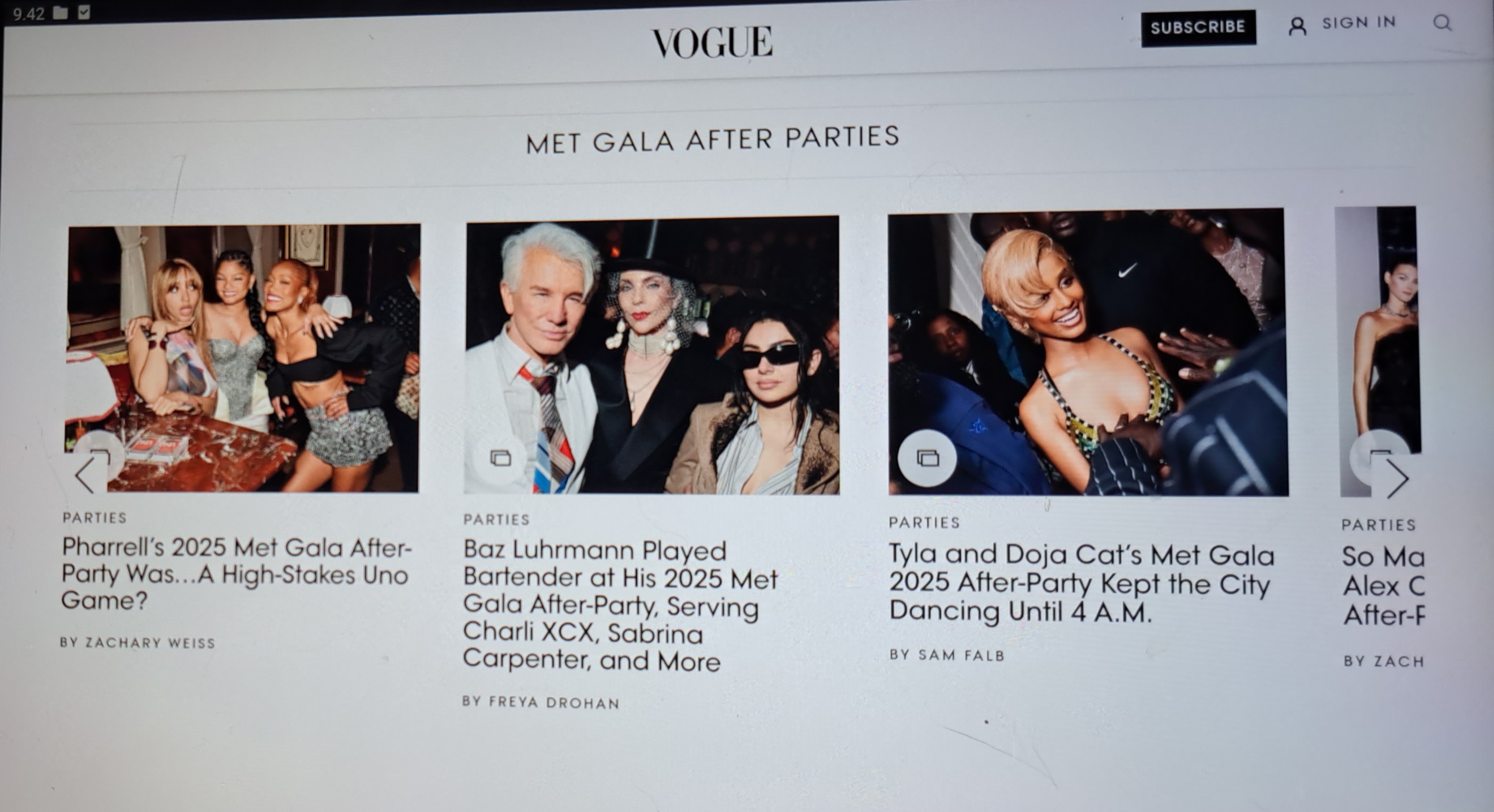 VOGUE NEWS&TRENDS. New York. MET GALA 2025, New Photographys. CELEBRATE ...