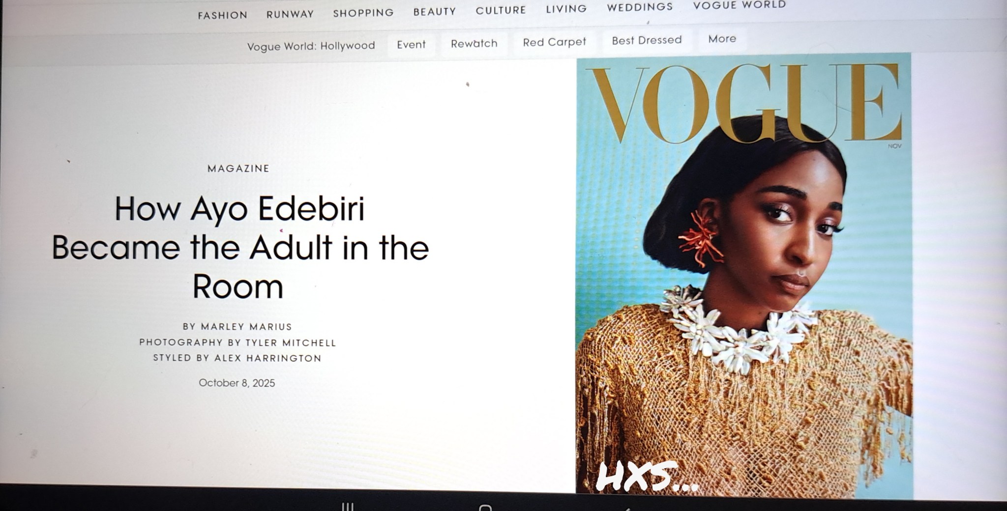 VOGUE NEWS&TRENDS. USA, New York. NEW November Cover 2025: Nicole ...