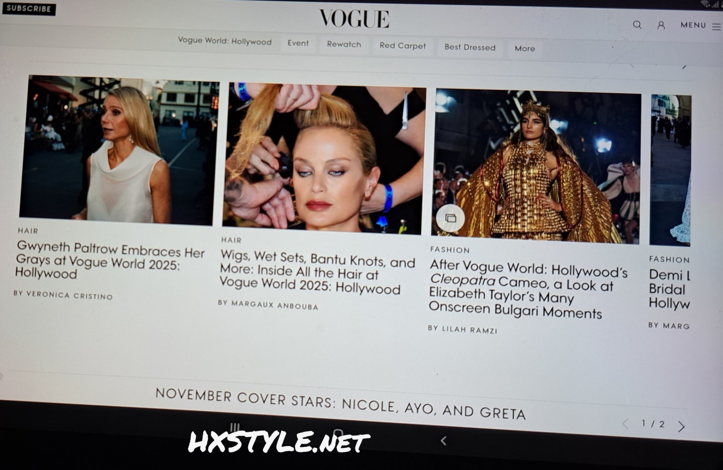 VOGUE NEWS&TRENDS. USA, New York. NEW November Cover 2025: Nicole ...